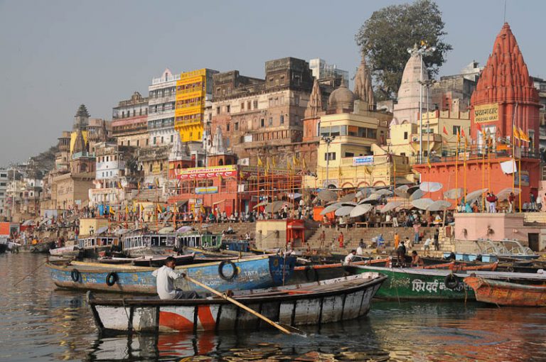 Varanasi, Indien, Ghats, Dashashwamedh-Ghat, Prayag-Ghat, Ganges-Ufer ...
